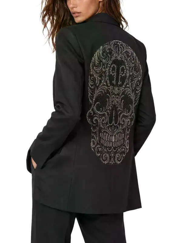 Philipp Plein Boyfriend-fit Blazer - Black
