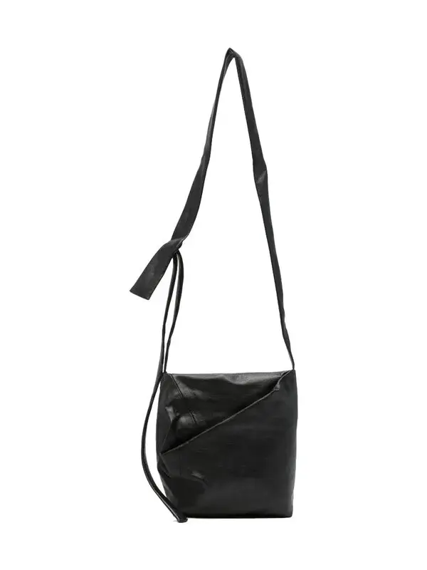 Yohji Yamamoto Leather Cross Body Bag - Black