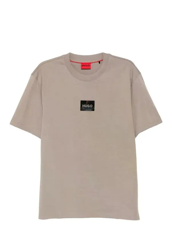 Hugo Logo-patch T-shirt - Neutrals