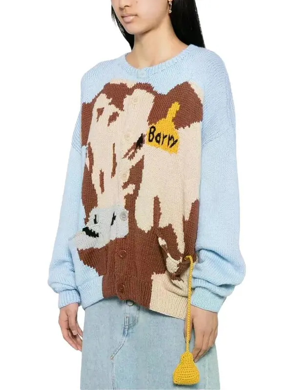 SKY HIGH FARM WORKWEAR Buttoned Cardigan - Blue