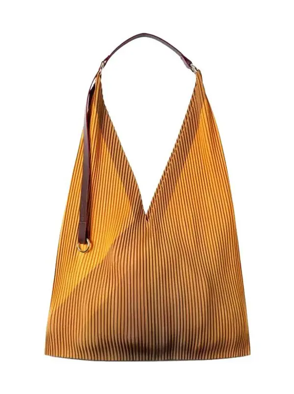 MULTITUDES BAGS Cameron Pleated Tote Bag - Yellow