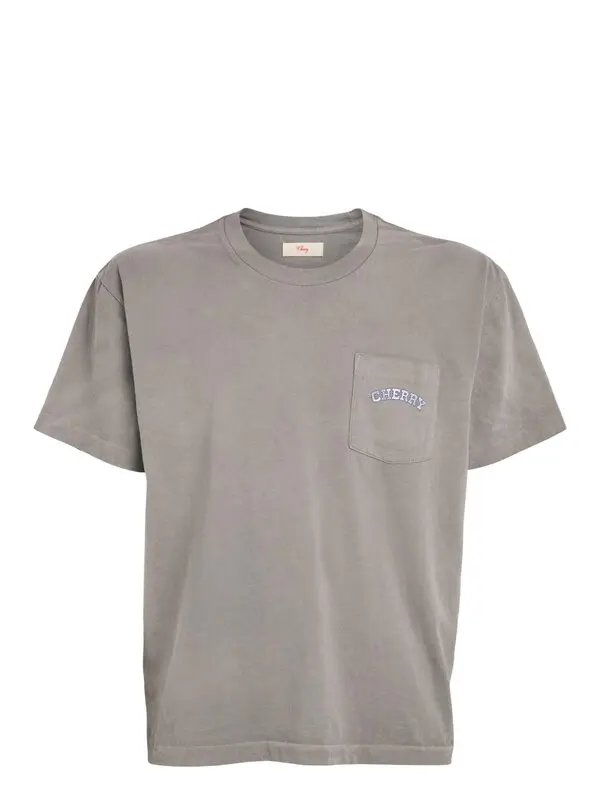 CHERRY LOS ANGELES Cotton Palamino Pocket T-shirt - Grey