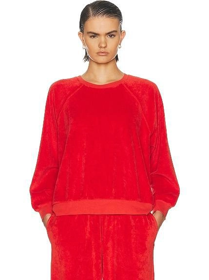 Suzie Kondi Samos Terry Sweatshirt - Cherry