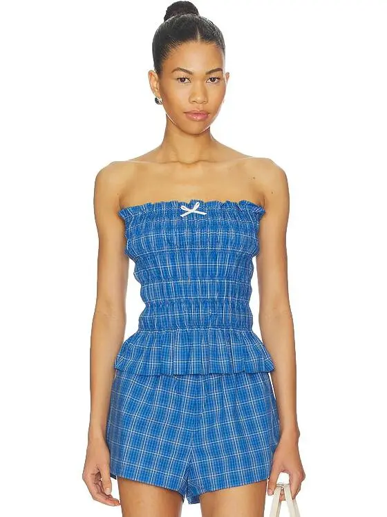 Faithfull The Brand Leya Top - Blue