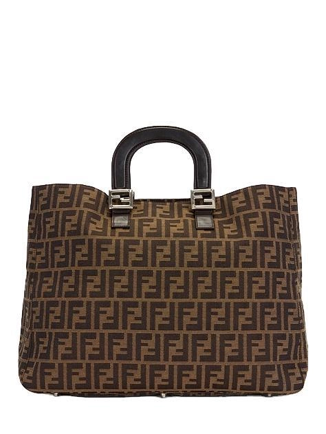 FWRD RENEW Fendi Zucca Handbag - Brown