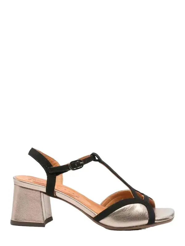 Chie Mihara 60mm Block Heel Sandals - Silver