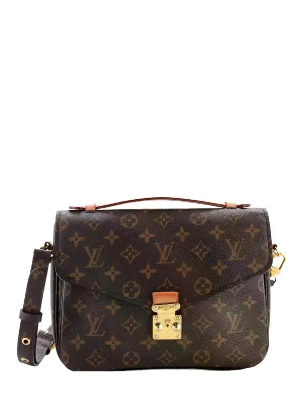 LOUIS VUITTON Monogram Canvas Pochette Metis Crossbody Bag - Brown