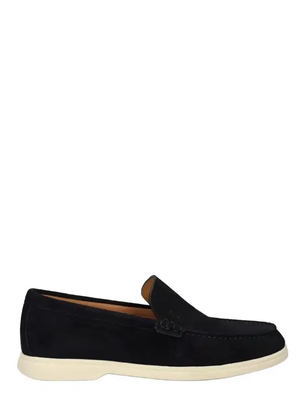 BOSS Suede Slip-on Loafers - Blue