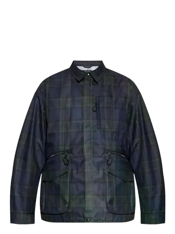 Comme Des Garçons Tartan Check Zip-up Jacket - Blue