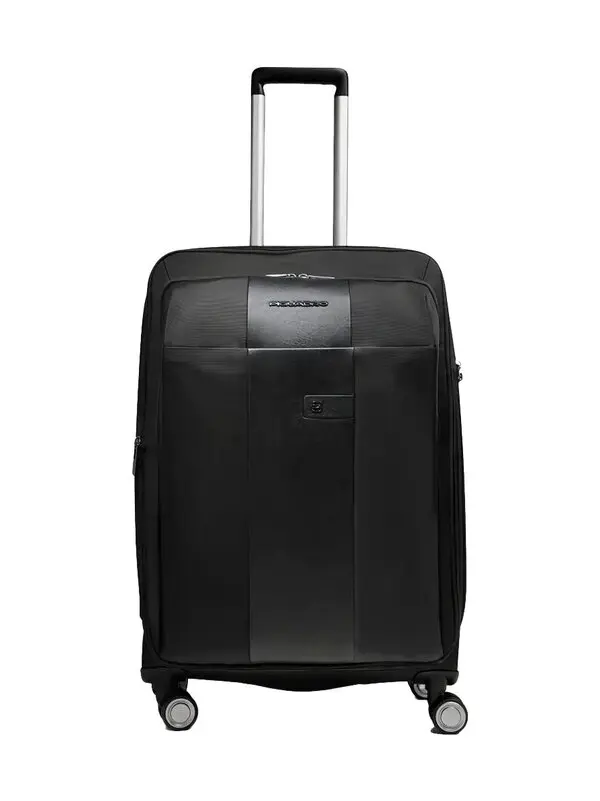 PIQUADRO Expandable Four-wheel Suitcase - Black
