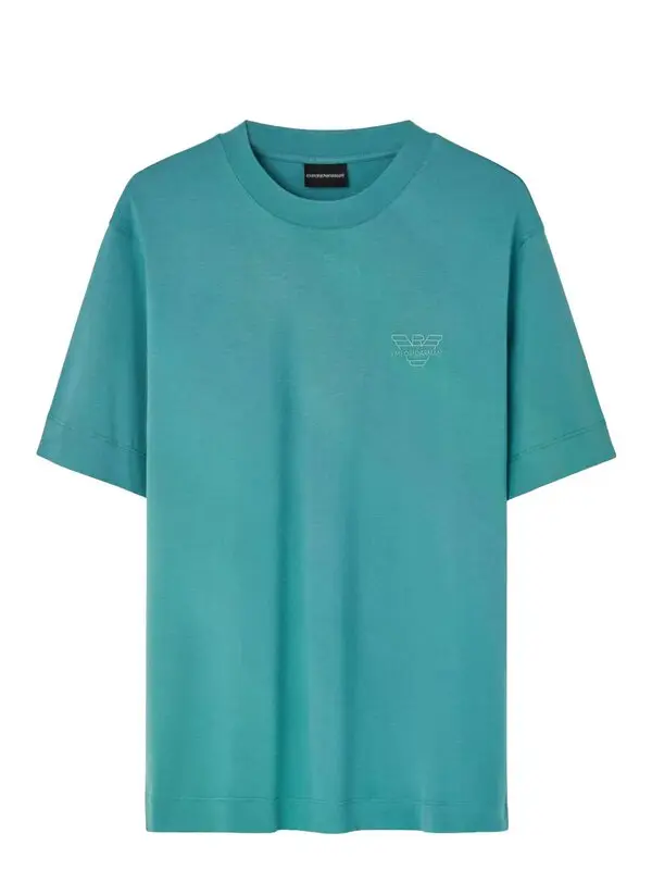 Emporio Armani Logo-print T-shirt - Blue