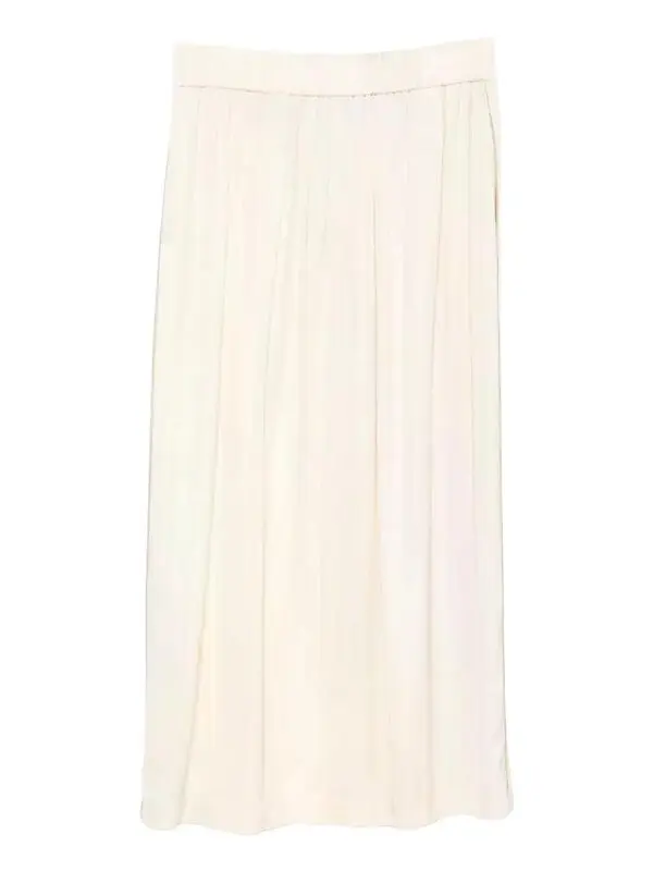 Peserico Midi Skirt With Elasticated Waistband - Neutrals