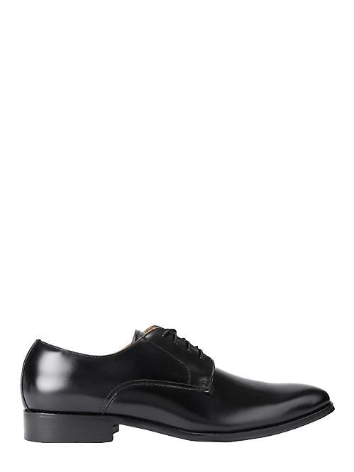 Steve Madden Parscal Leather Shoes - Black