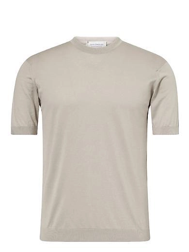 John Smedley Torin Short-sleeve Cotton-jersey T-shirt - Parchment