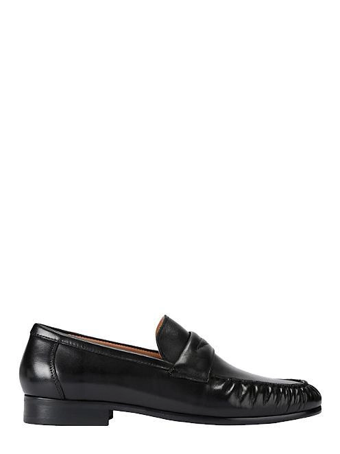 Steve Madden Passage Leather Loafers - Black