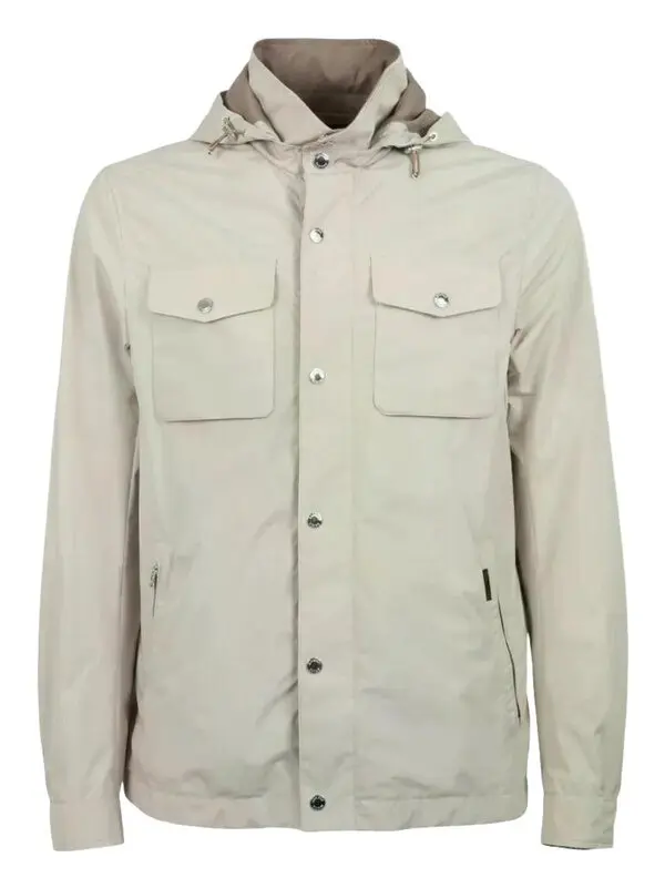 MOORER Fenzi Drawstring Hooded Jacket - Neutrals