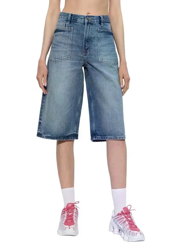 SAMSOE SAMSOE Saveyra Patch-pocket Shorts - Blue