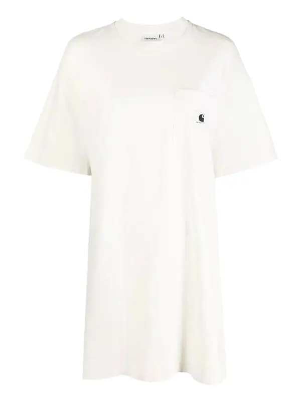 Carhartt Work In Progress Organic Cotton Chest Pocket T-shirt - Neutrals