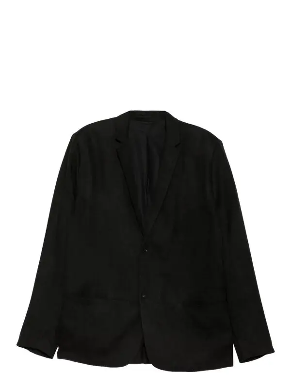 LABEL UNDER CONSTRUCTION Buttoned Front-pocket Blazer - Black