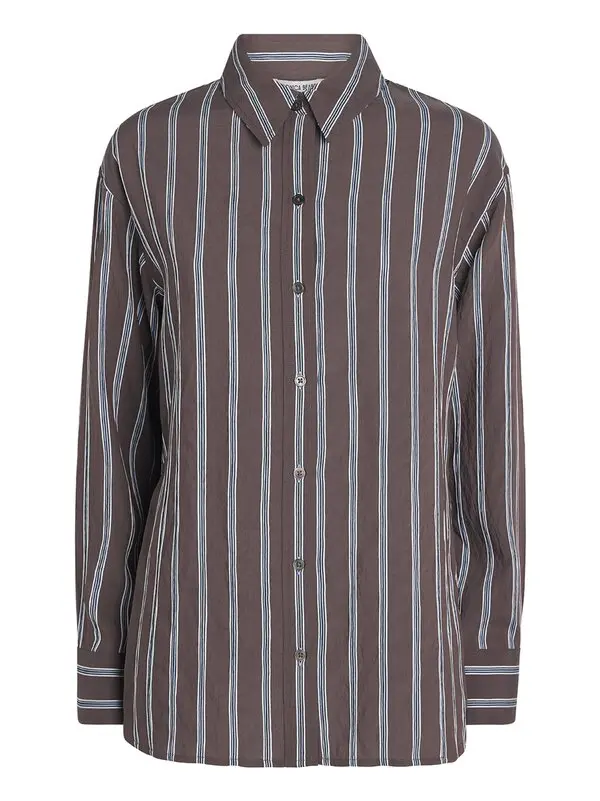 Veronica Beard Stripe Lloyd Shirt - Brown