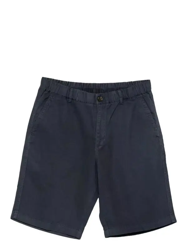 ALLEY DOCKS 963 Elasticated Waistband Shorts - Blue