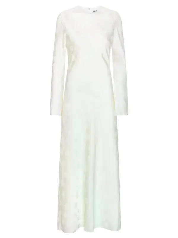 ROTATE BY BIRGER CHRISTENSEN Bias-cut Floral Maxi Dress - Neutrals