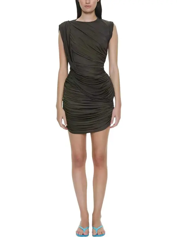 Christopher Esber Twisted Mini Dress - Grey