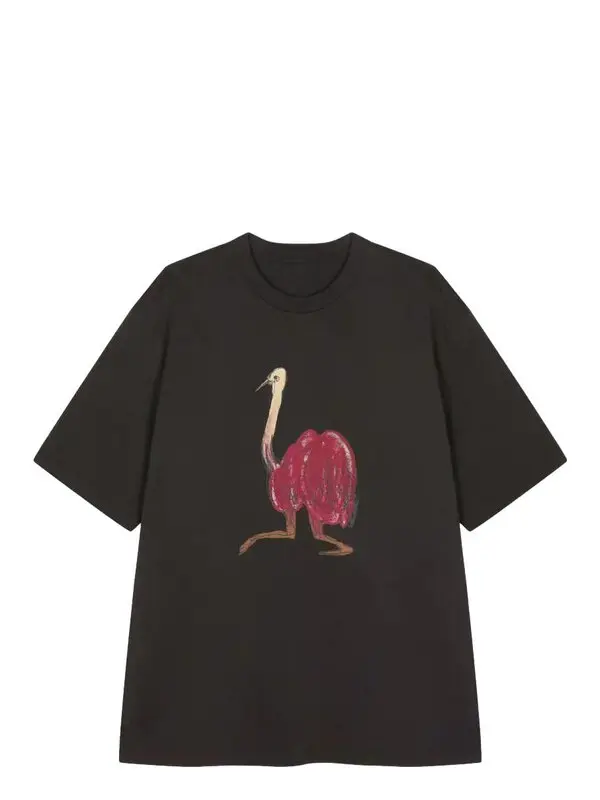 JNBY Ostrich Print T-shirt - Black