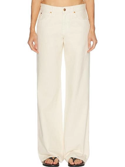 SLVRLAKE Mica Wide Leg - Ecru
