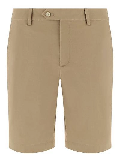 Boggi Milano Straight-leg Regular-fit Stretch-cotton Bera Shorts - Mud