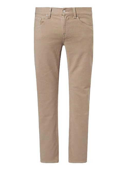 7 For All Mankind Slimmy Tapered-leg Stretch-denim Jeans - Rawhide