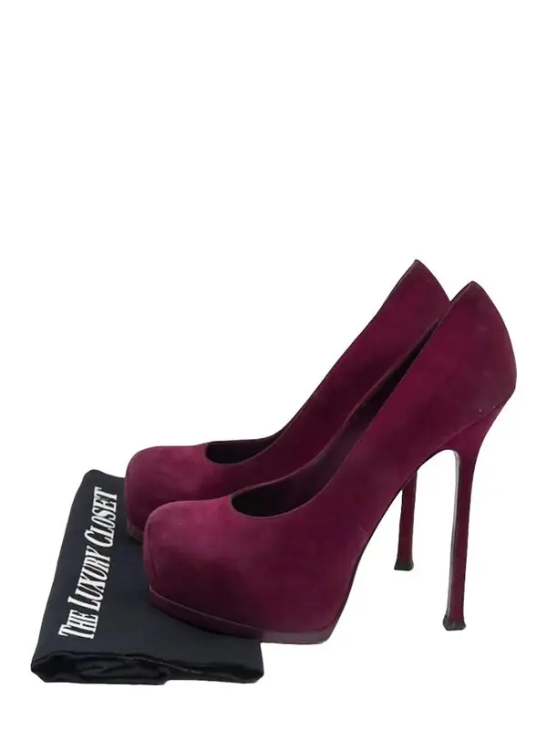 Saint Laurent Tribtoo Platform Pumps - Purple