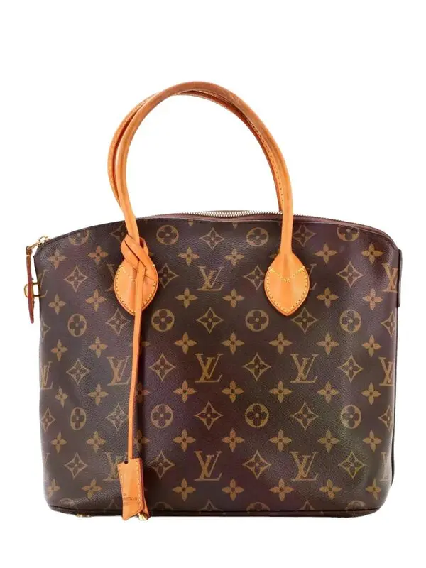 LOUIS VUITTON Monogram Canvas Lockit Nm Pm Satchel - Brown