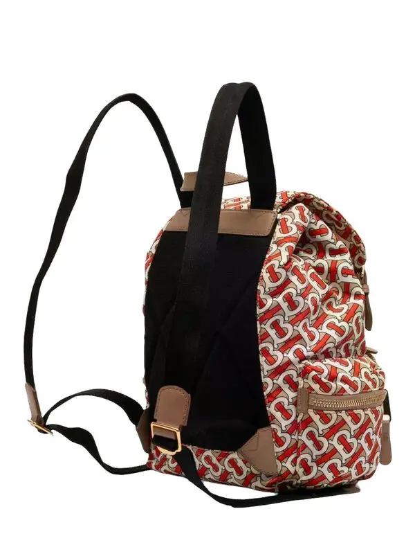 Burberry Tb Monogram Nylon Backpack - Brown