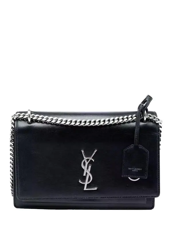 Saint Laurent Monogram Sunset Crossbody Bag - Black
