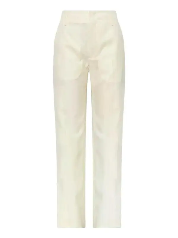 Kenzo Pressed-crease Tailored Trousers - Neutrals