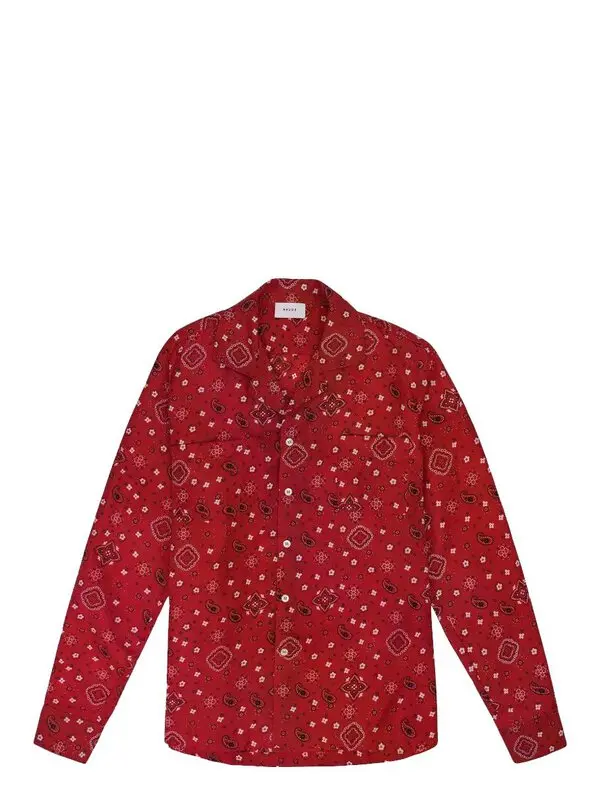 Rhude Bandana-print Long-sleeve Shirt - Red