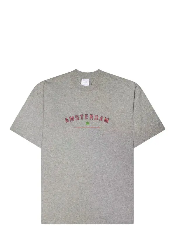 Vetements Amsterdam-print T-shirt - Grey