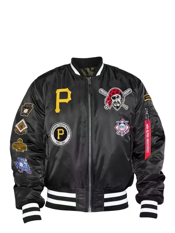 New Era X Alpha Industries Reversible Bomber Jacket - Black