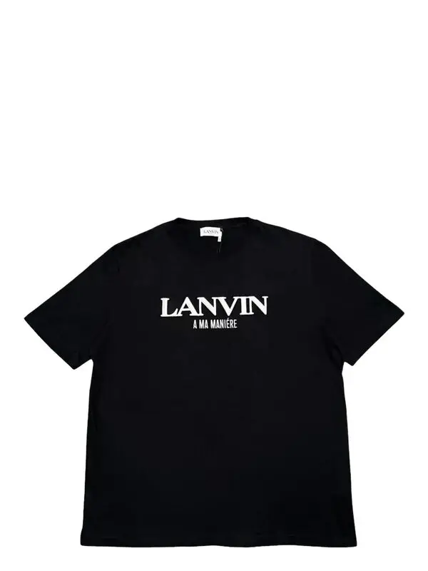 LANVIN X A Ma Maniére Embroidered T-shirt - Black