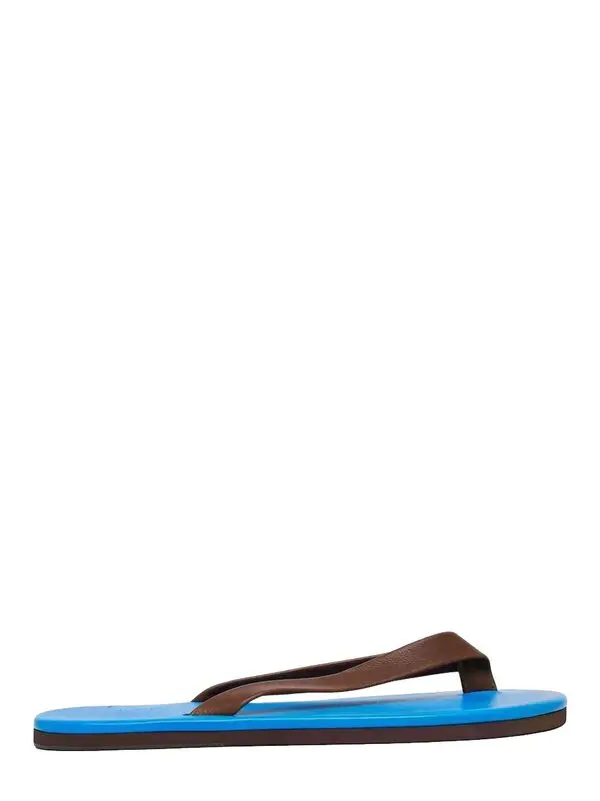 Auralee Soft Leather Flip-flops - Blue
