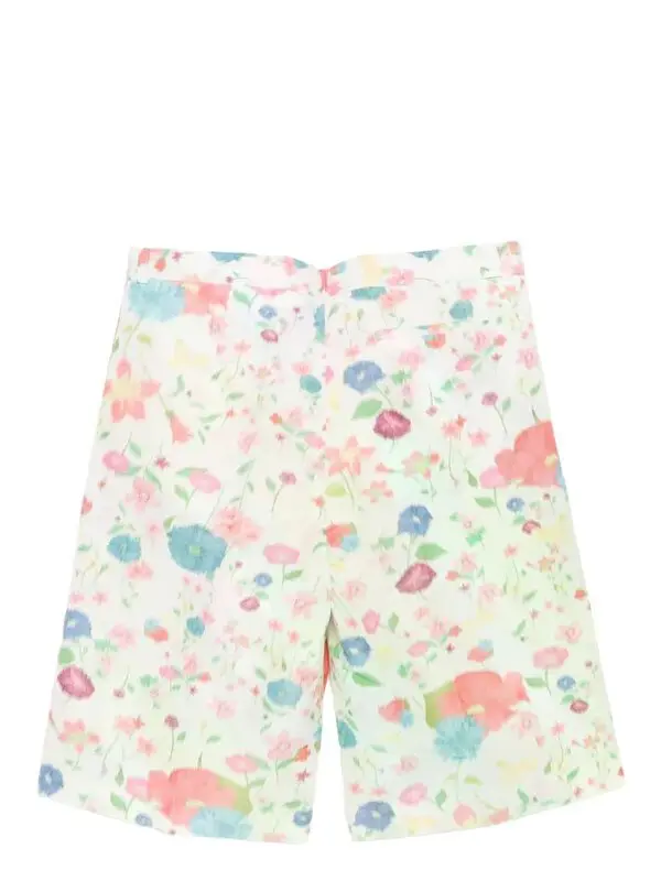 WALTER VAN BEIRENDONCK All-over Floral Print Shorts - White