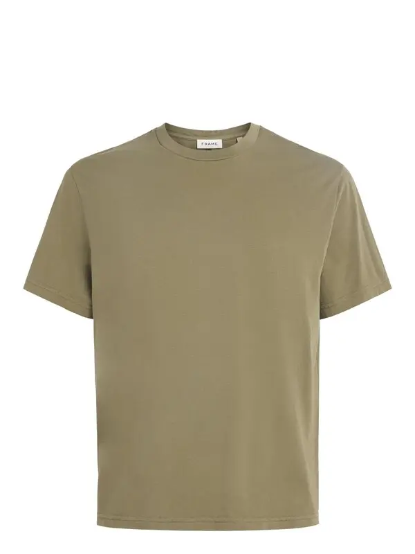FRAME Cotton T-shirt - Brown