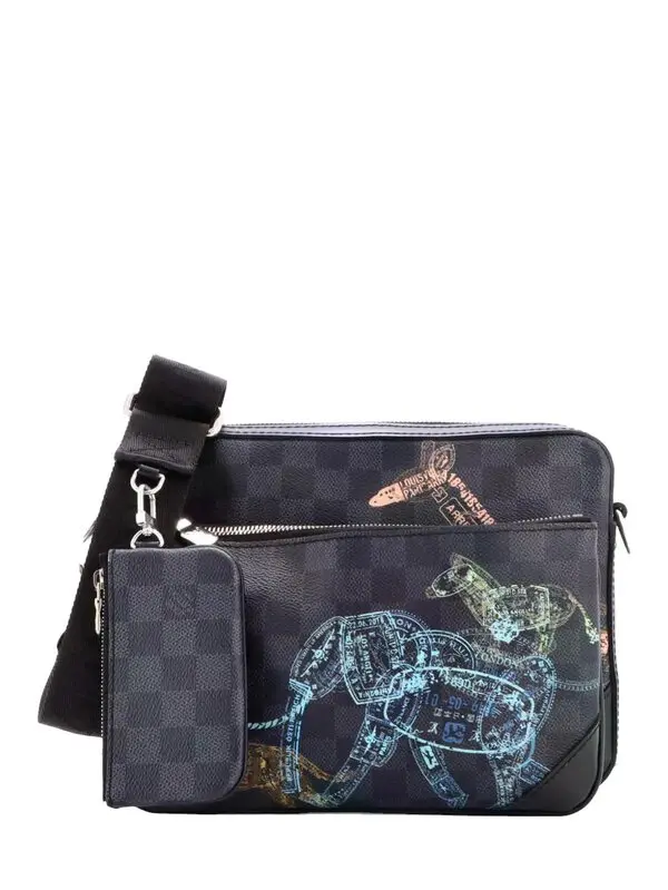 LOUIS VUITTON Trio Messenger Bag Wild Animals Damier Graphite - Black