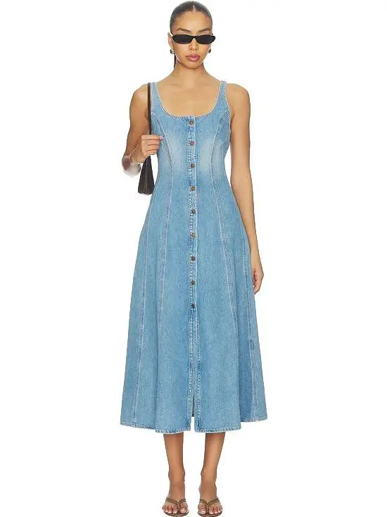 Citizens Of Humanity Noa Seamed Dress - Blue