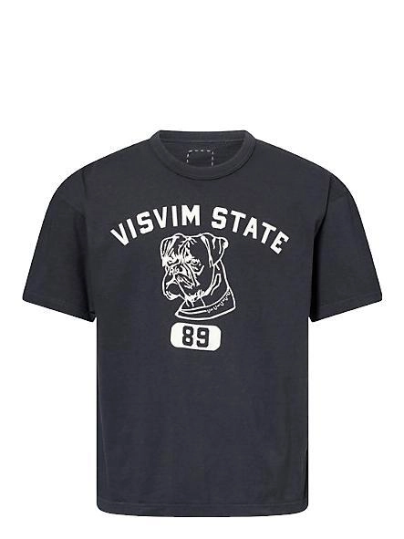 Visvim Graphic-print Crew-neck Cotton T-shirt - Black
