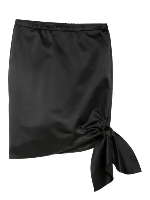 N°21 Knot Detail Mini Skirt - Black