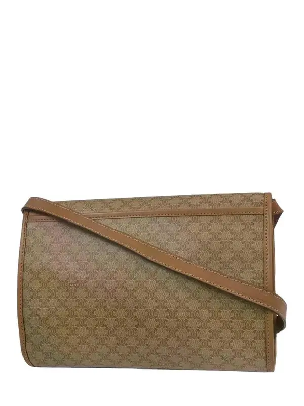 Celine 1990-2000s Macadam Shoulder Bag - Neutrals