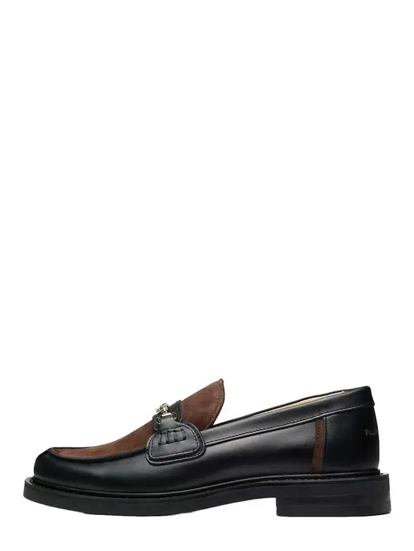 Filling Pieces Panelled Buckled Loafers - Black