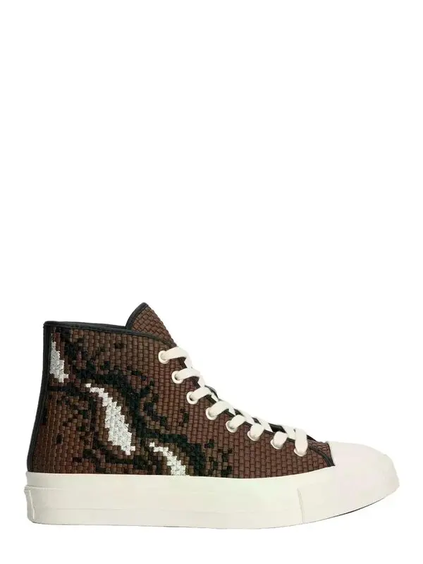 CONVERSE Chuck Taylor All Star Woven Leather Sneakers - Brown